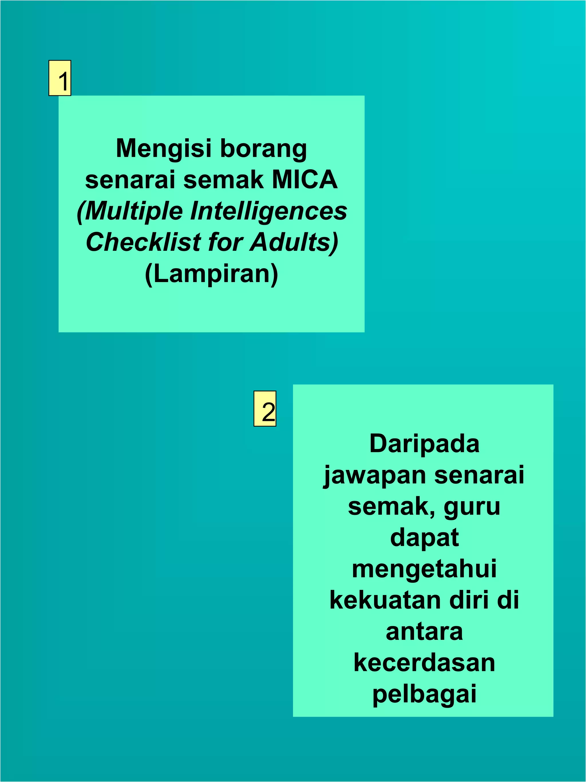 Teori Pelbagai Kecerdasan Multiple Intelligences | PPT