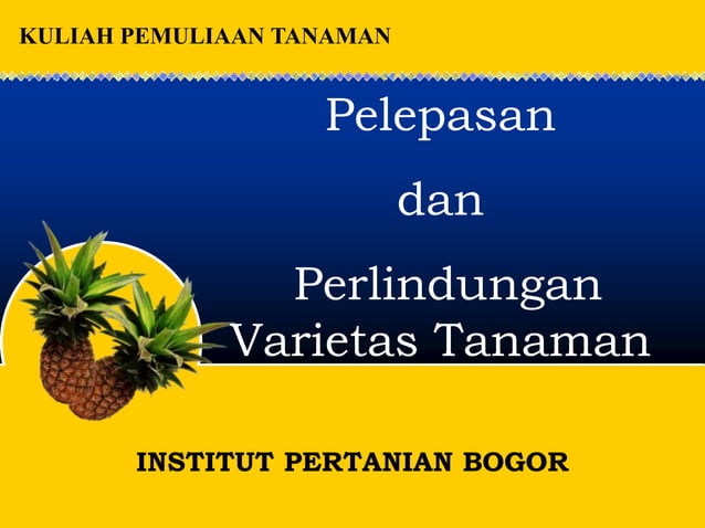 PELEPASAN VARIETAS TANAMANedt.ppt kelas 21 b | PPT