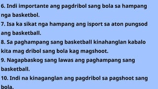 PE lesson about Basketball Different types of Dribbling | PPT