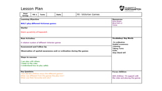 Pe lesson plans ppt | PPT
