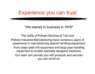 Pelham Industrial Mfg | PPT