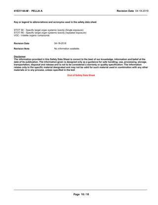 Pella a sds | PDF