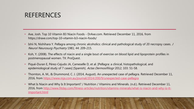 Pellagra Biochemistry Case Study | PPT