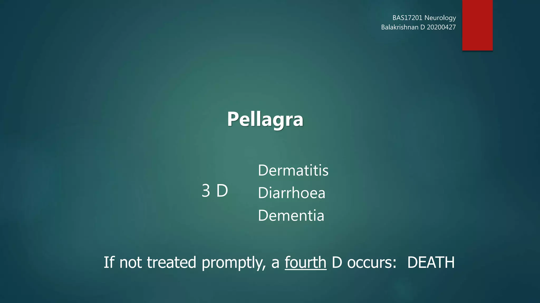 Pellagra ppt show 20200428 db | PPSX