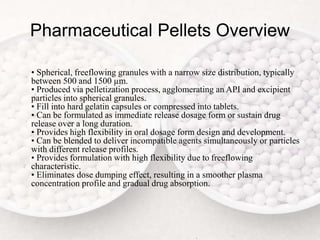 pelletization and pelletization technique | PPTX