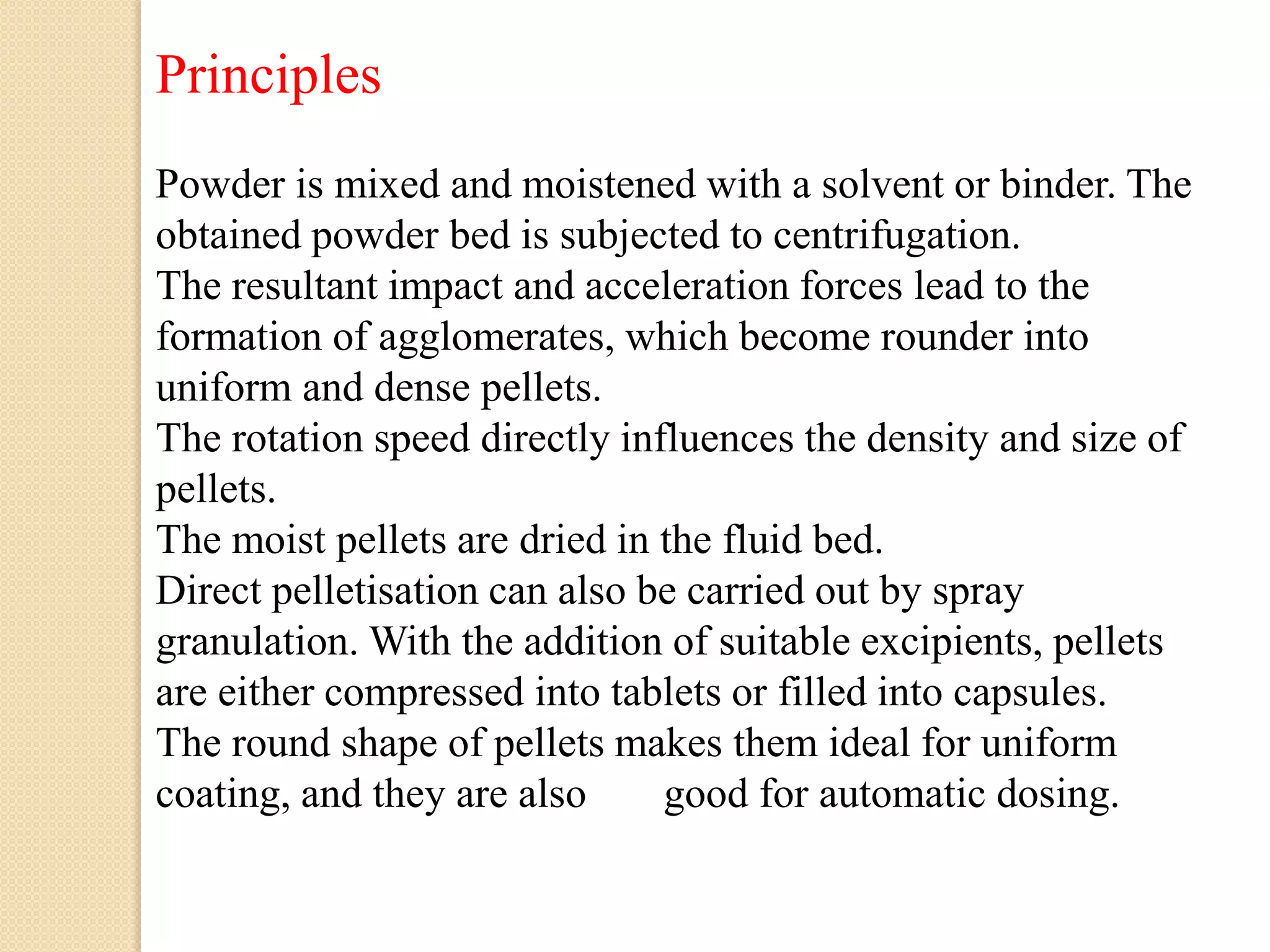 PELLETS AND PELLETIZATION TECHNIQUES | PPTX