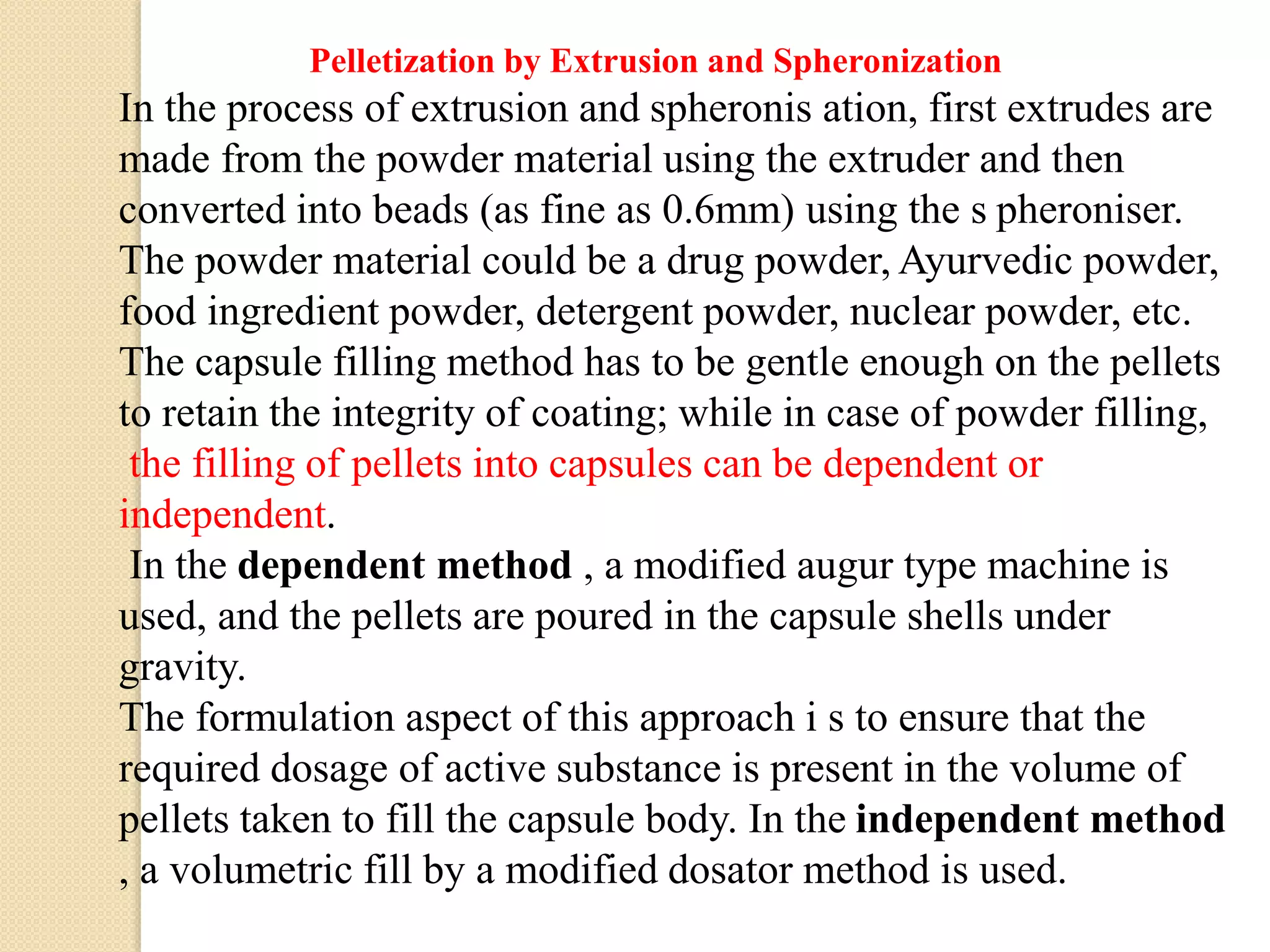 PELLETS AND PELLETIZATION TECHNIQUES | PPTX