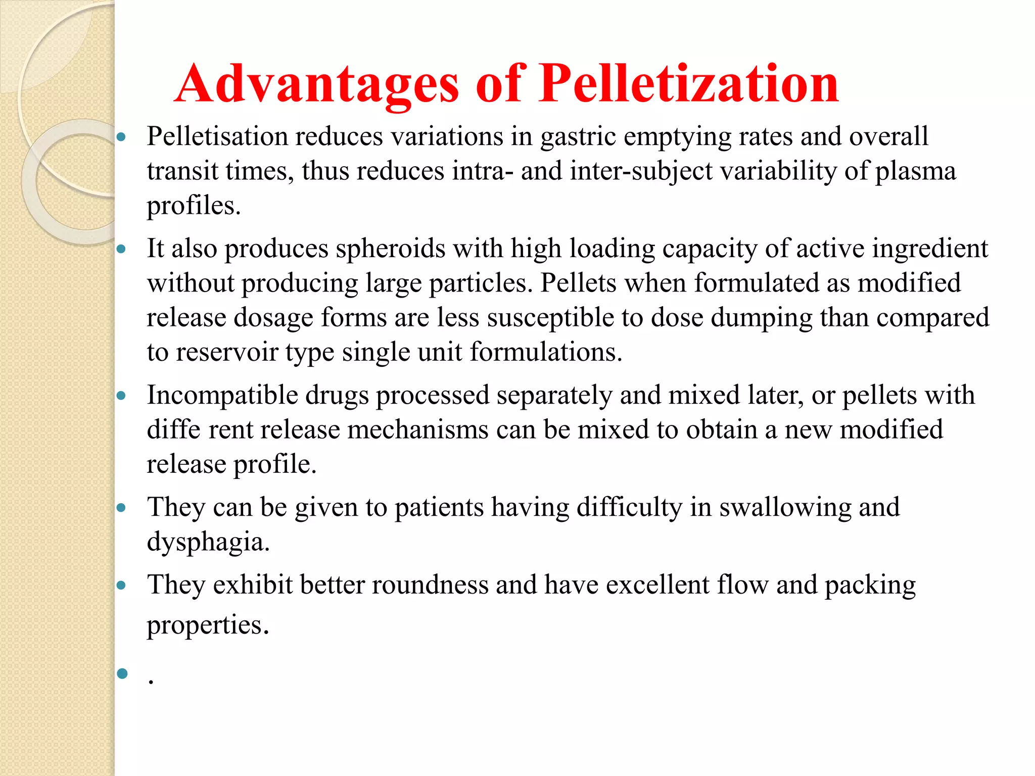 PELLETS AND PELLETIZATION TECHNIQUES | PPTX