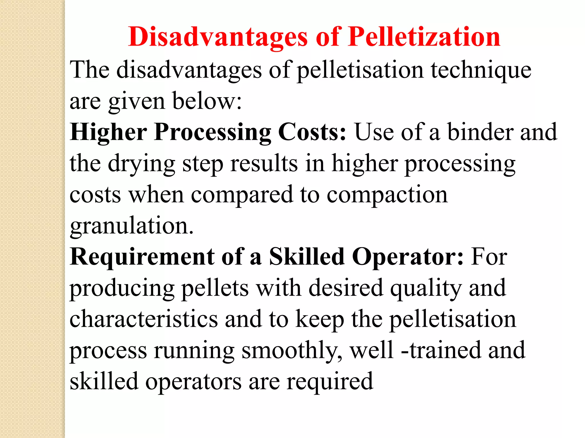 PELLETS AND PELLETIZATION TECHNIQUES | PPTX