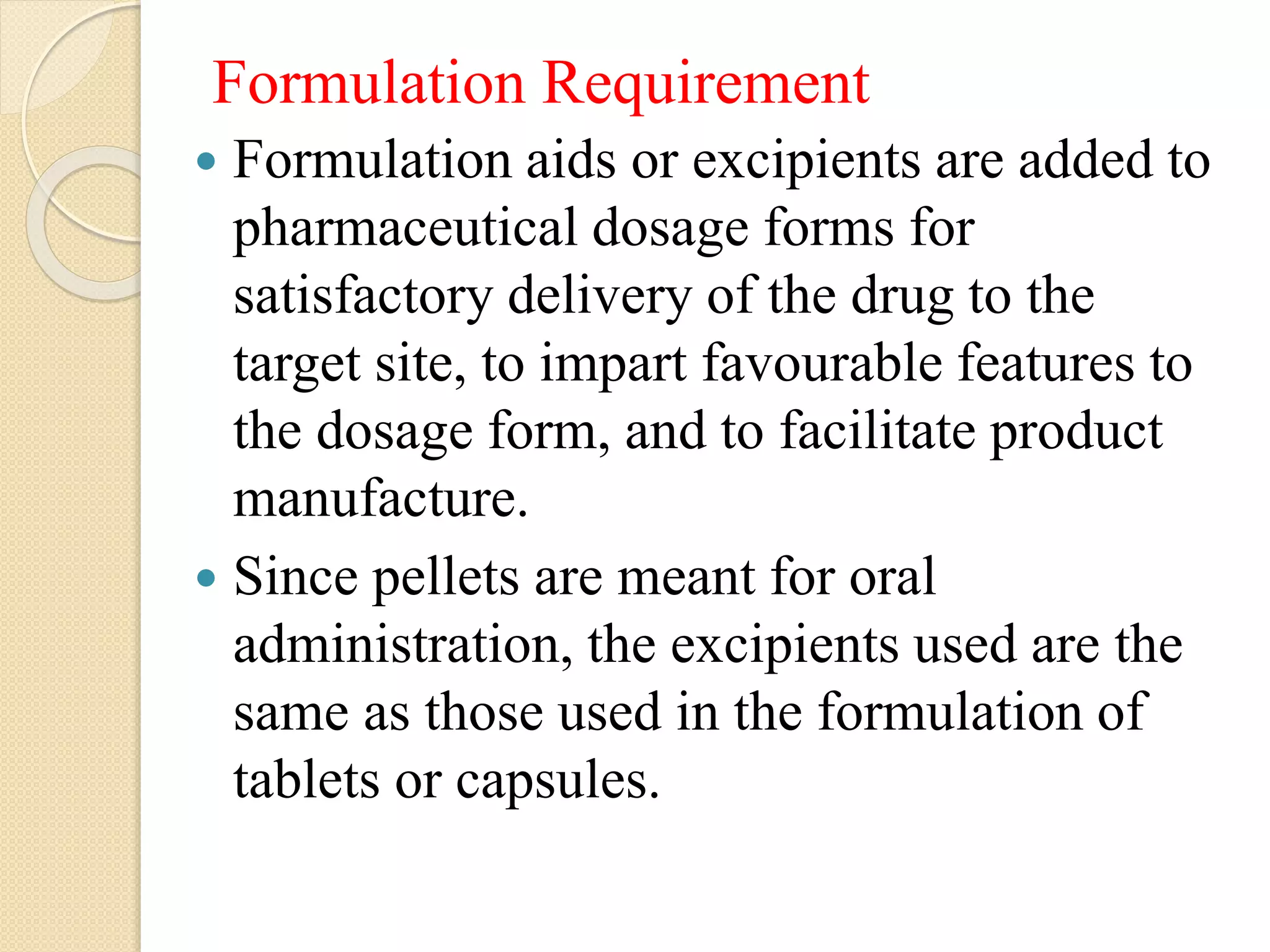 PELLETS AND PELLETIZATION TECHNIQUES | PPTX