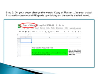 PE Log Setup Instructions 2022-2023.pptx