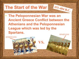 Pelopennesian war presentation | PPTX