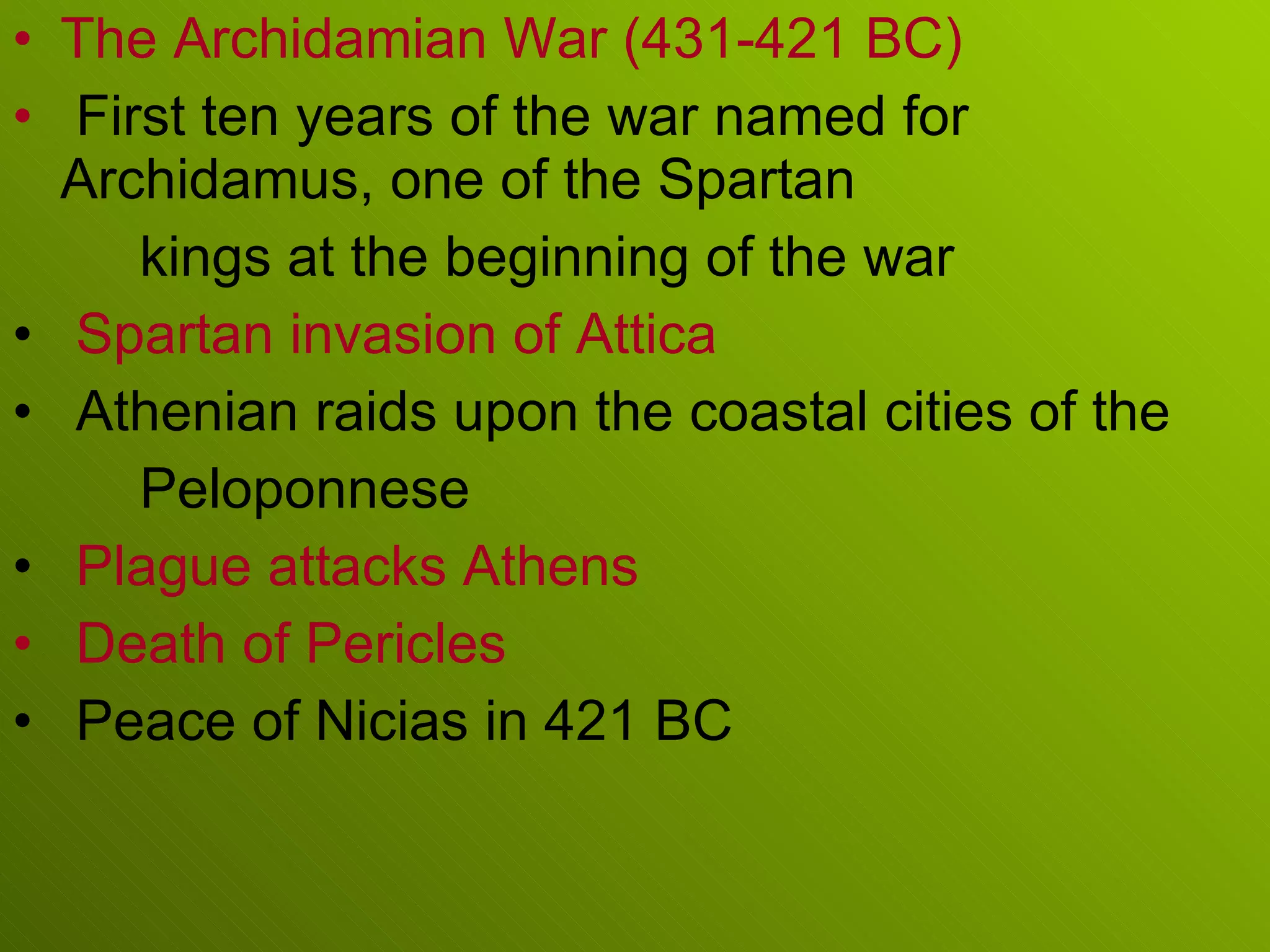 Peloponnesian War | PPT