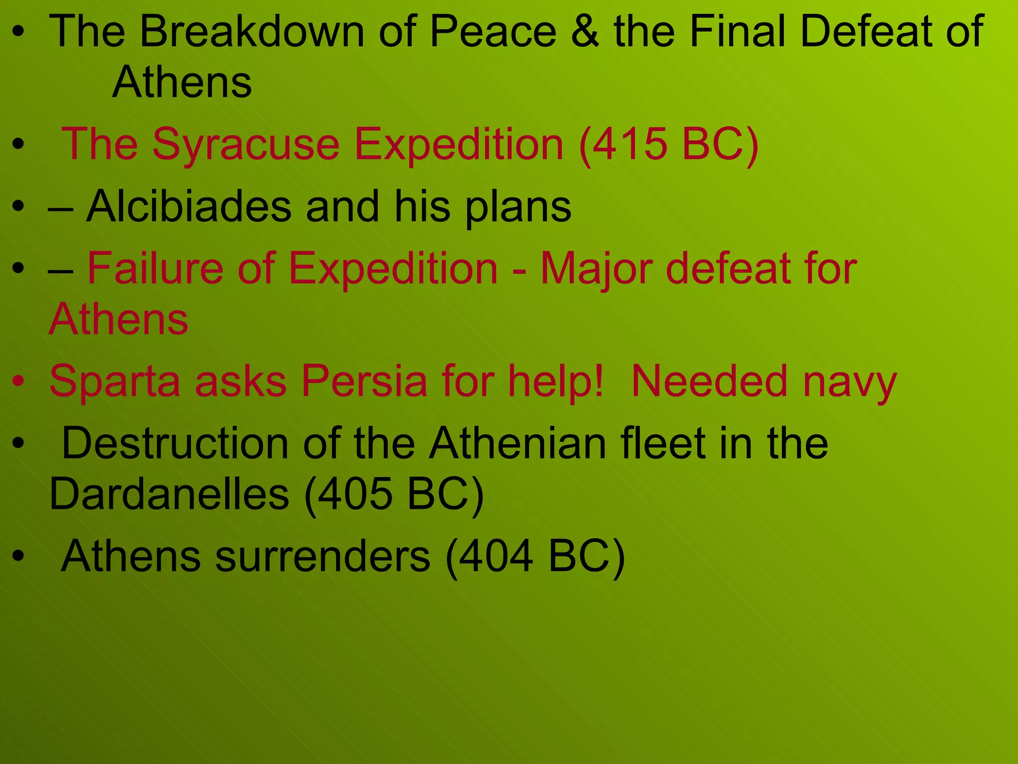 Peloponnesian War | PPT