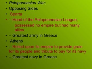 Peloponnesian War | PPT