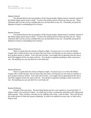 Peloponnesian war project | DOC