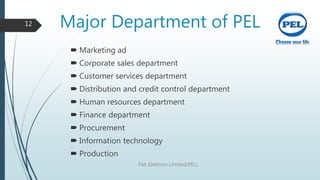 Complete information abount Pak Elekron Limited (PEL ) | PPTX