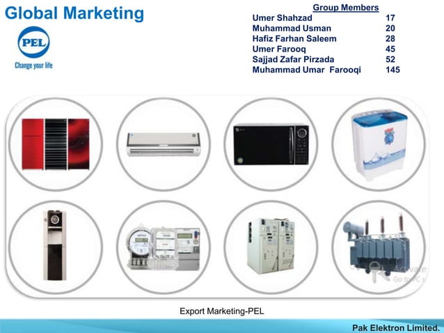 PEL Export Marketing Plan | PPTX