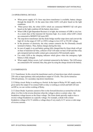 premanent emergency light system | PDF