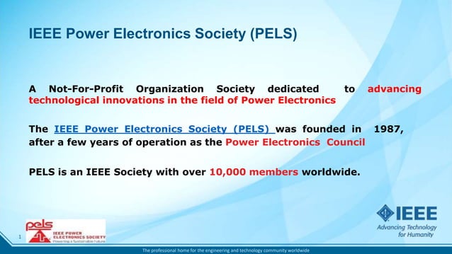 IEEE Power Electronics Society PPT by Dr T Porselvi | PPT