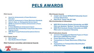 IEEE Power Electronics Society PPT by Dr T Porselvi | PPTX