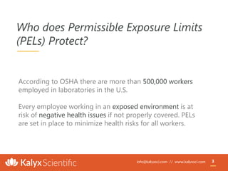 Importance of Permissible Exposure Limits (PELs) | PDF