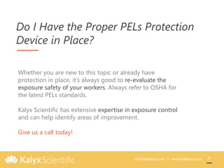 Importance of Permissible Exposure Limits (PELs) | PDF