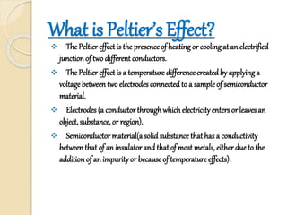 Peltier’s effect | PPTX