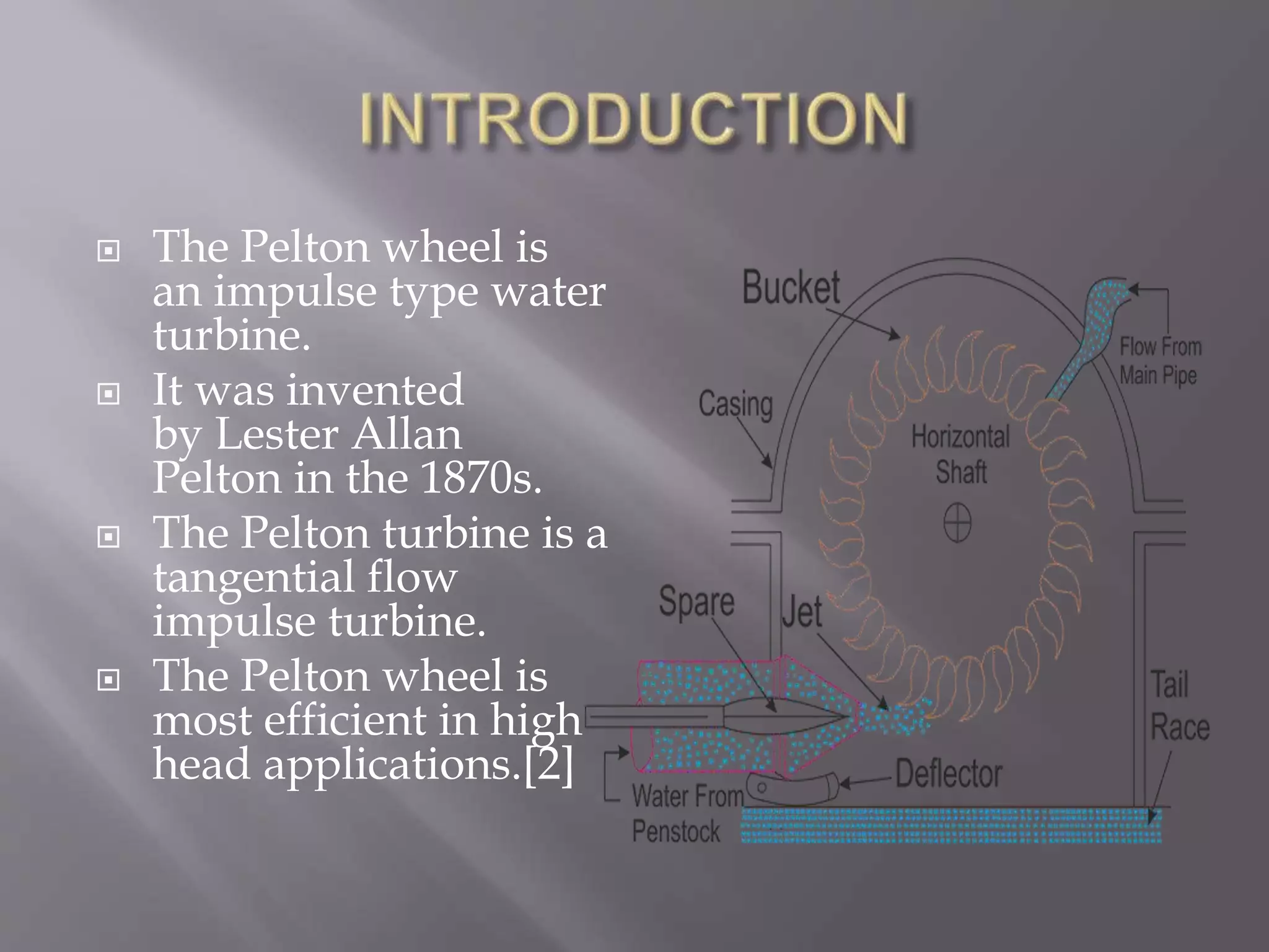 Pelton turbine | PPTX