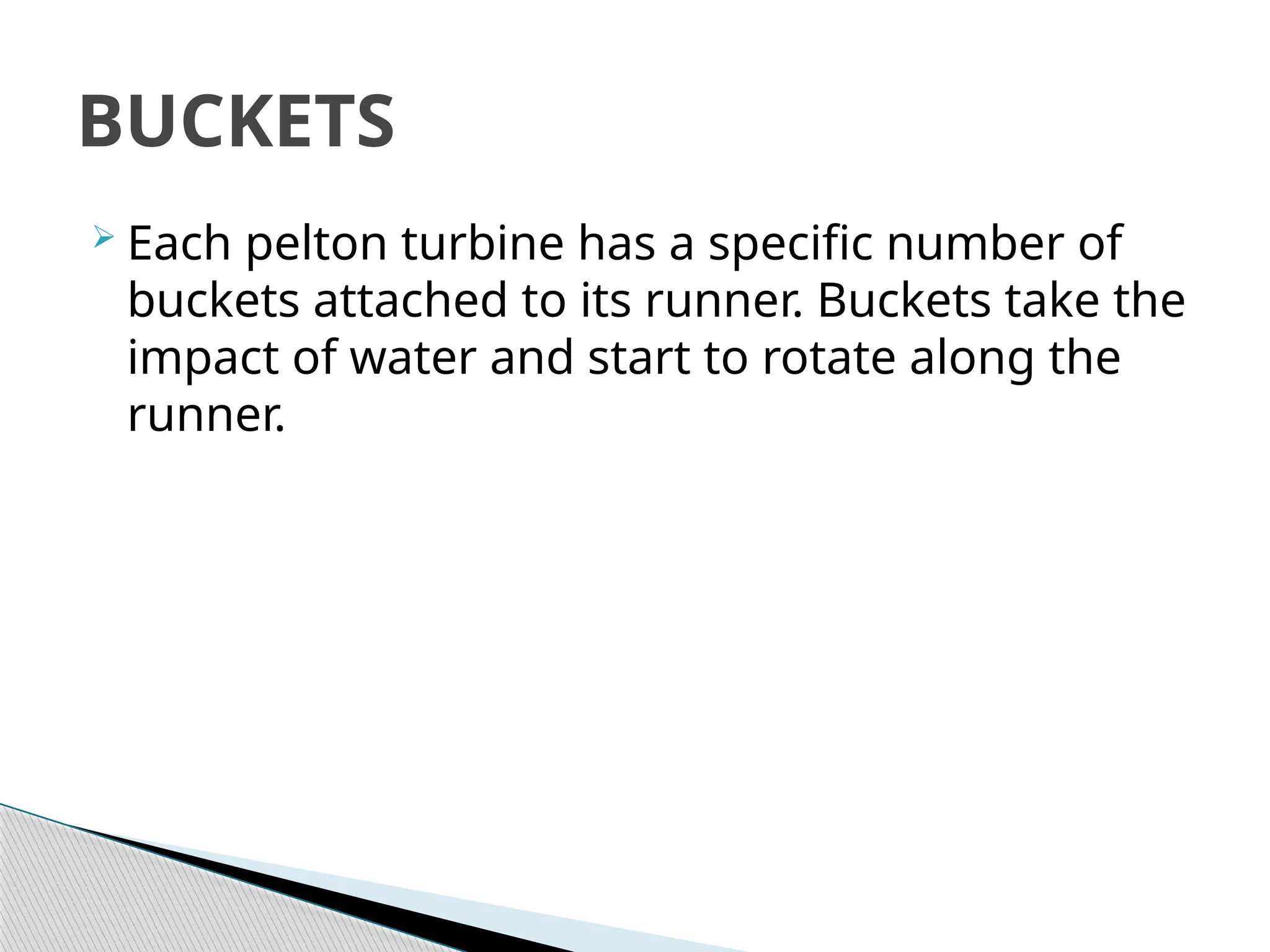 A PPT on Pelton turbine, It describe about it's working principle. | PPTX