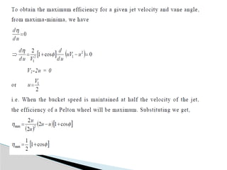 A PPT on Pelton turbine, It describe about it's working principle. | PPTX