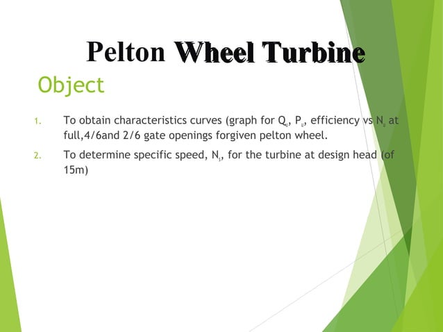 Pelton wheel | PPT