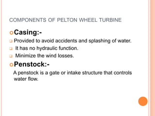 Pelton wheel Turbine | PPTX