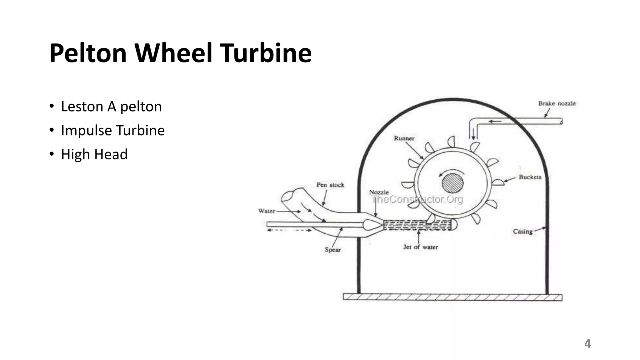 Pelton wheel turbine | PPTX