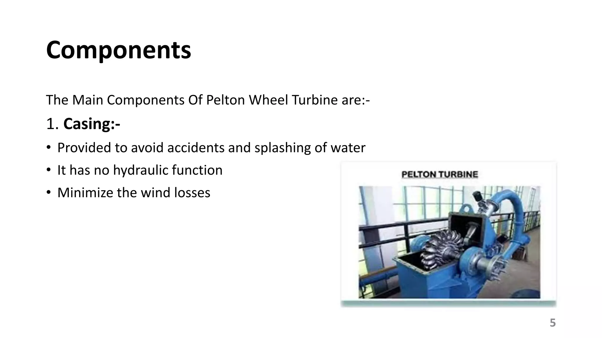 Pelton wheel turbine | PPTX