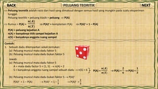 Peluang Kelas 8 menentukan ruang sampell | PPTX