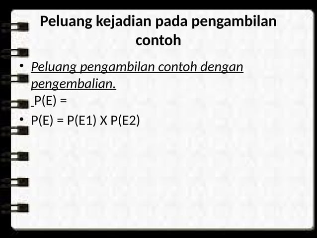 Teori peluang dalam matematika dan rumus | PPTX