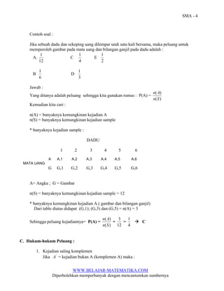 Peluang matematika | PDF