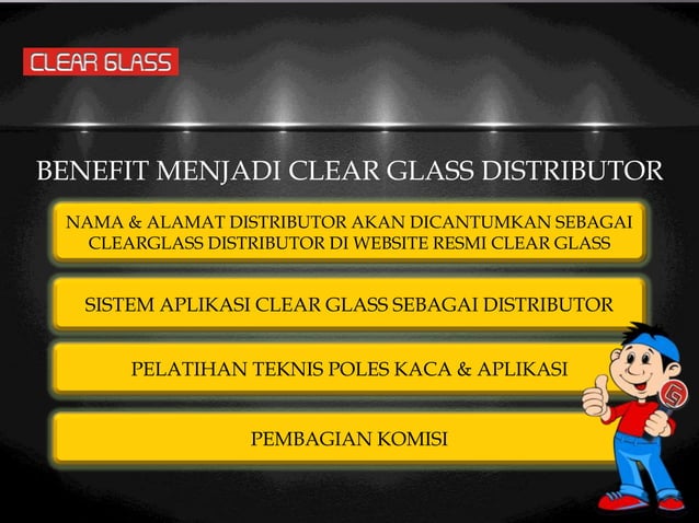 Peluang usaha Kerjasama Poles Kaca CLEAR GLASS | PPTX