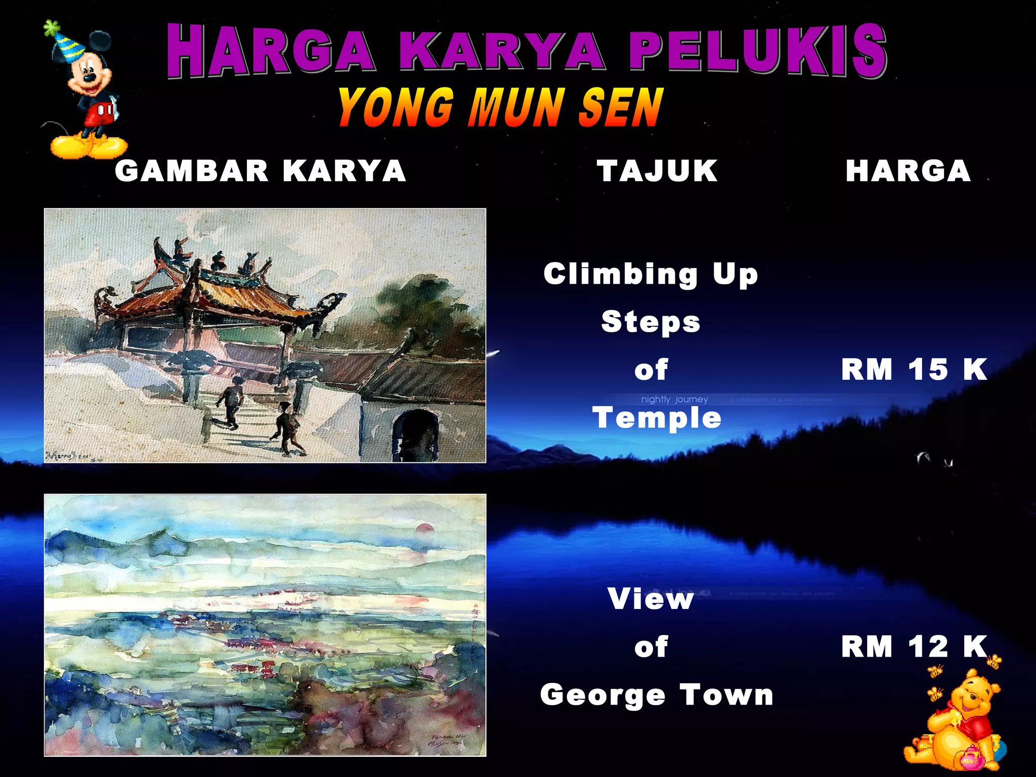 Pelukis catan cat air pulau pinang | PPT