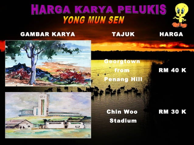 Pelukis catan cat air pulau pinang | PPT