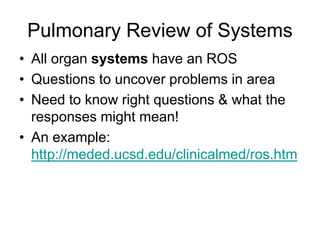 Pe lungexam | PDF | Lung and Respiratory Health | Diseases and Conditions