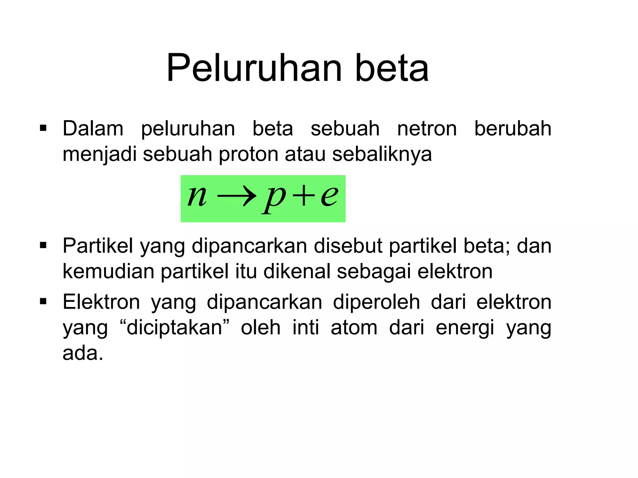 Peluruhan Radioaktif | PDF