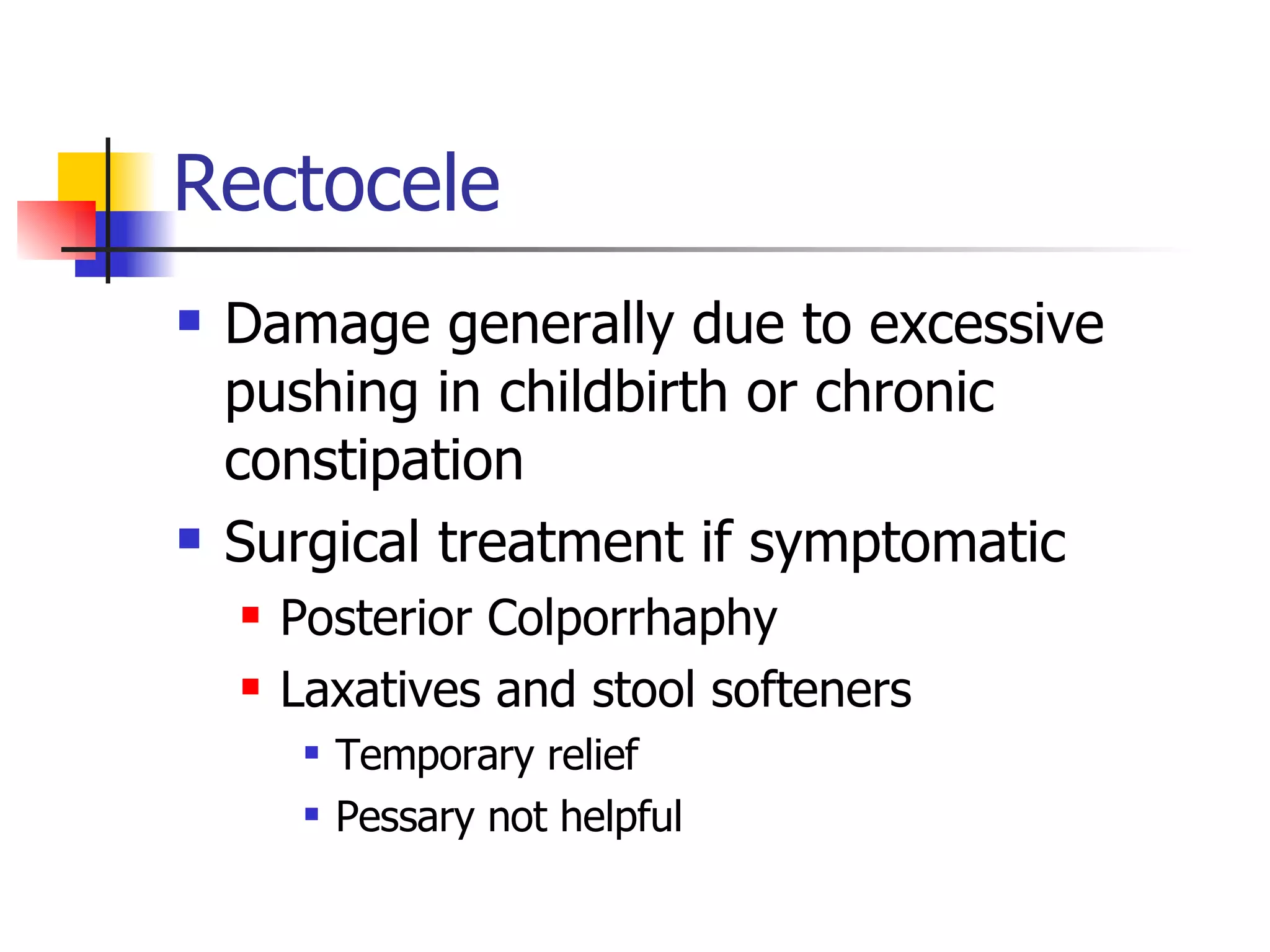 Pelvic Organ Prolapse - POP- www.jinekolojivegebelik:com | PPT