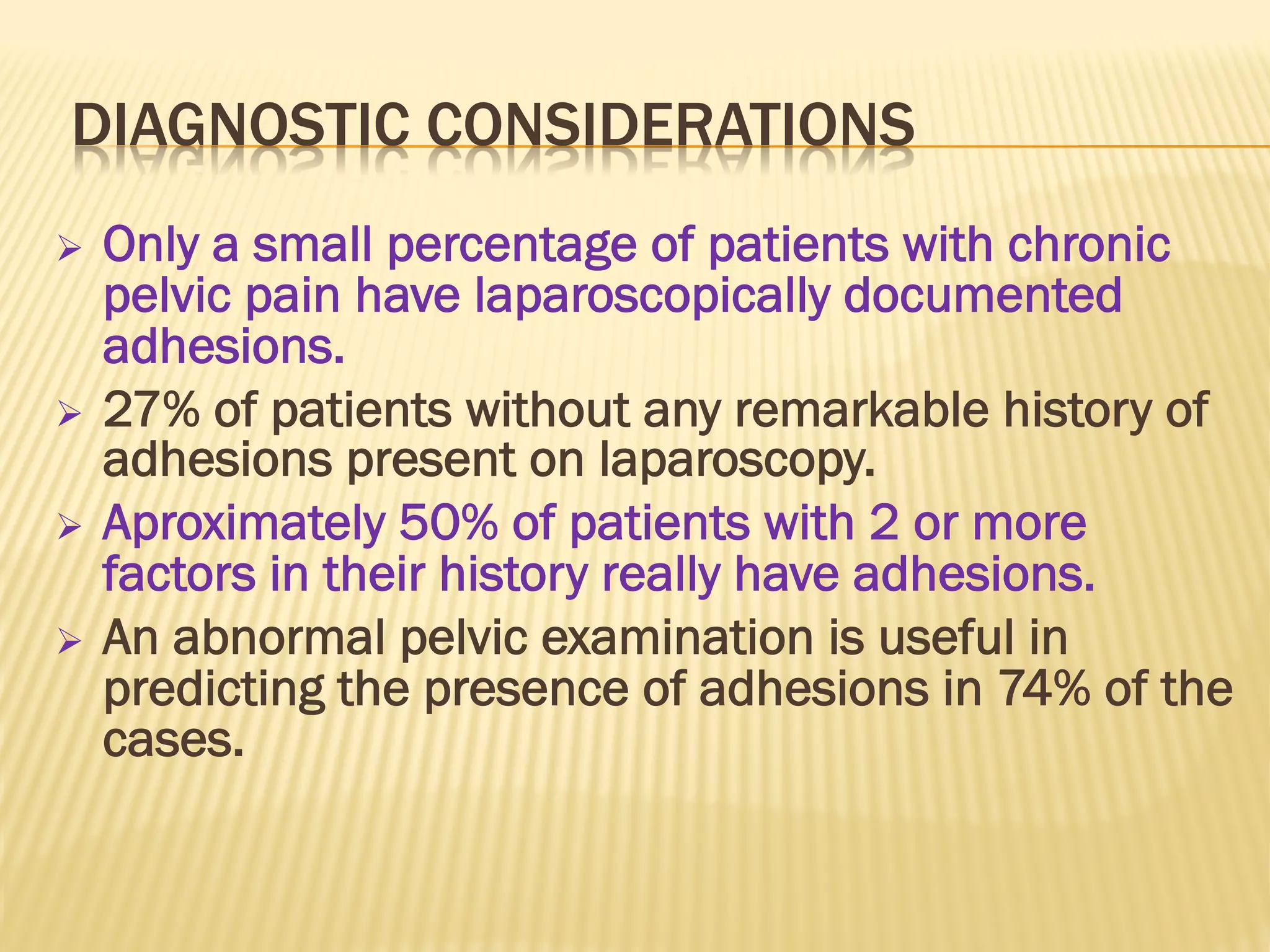 PELVIC ADHESIONS & ADHESIOLYSIS-OSAMA WARDA | PDF | Infertility | Reproductive Health
