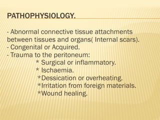 PELVIC ADHESIONS & ADHESIOLYSIS-OSAMA WARDA | PDF
