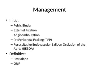 Pelvic and Retroperitoneal Trauma. pptx | PPTX