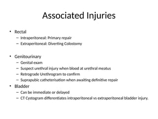 Pelvic and Retroperitoneal Trauma. pptx | PPTX