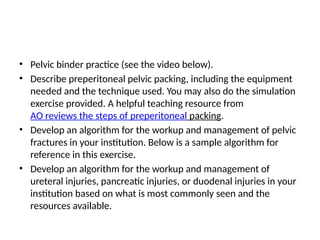 Pelvic and Retroperitoneal Trauma. pptx | PPTX