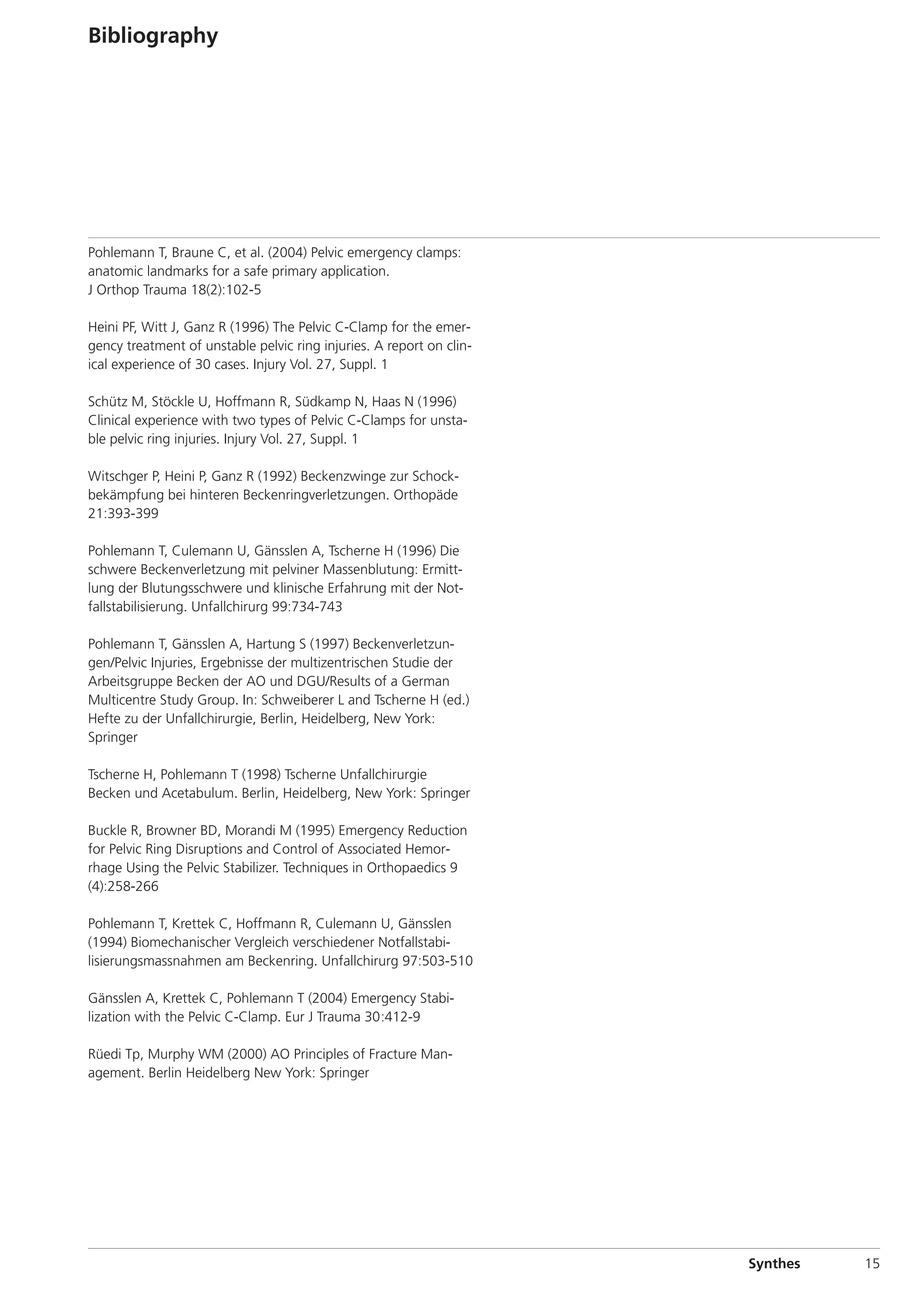 Pelvic c clamp | PDF